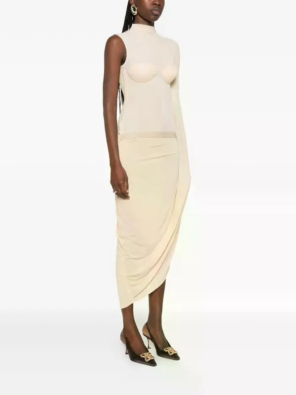 JEAN PAUL GAULTIER Paneled Midi Dress