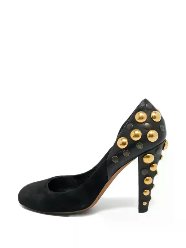 Gucci Studded Suede Pumps