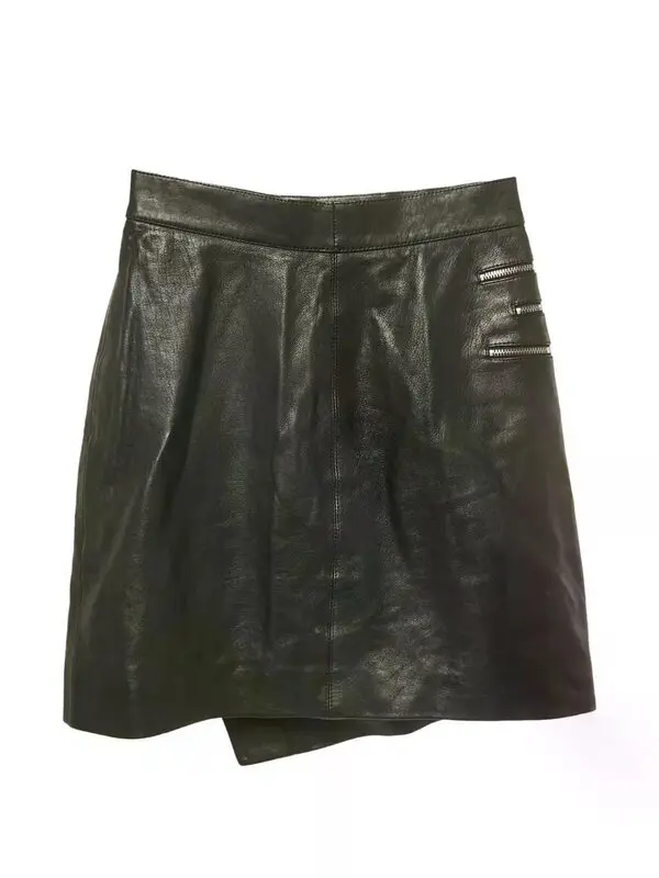 Saint Laurent Zip-fastening Leather Mini Skirt