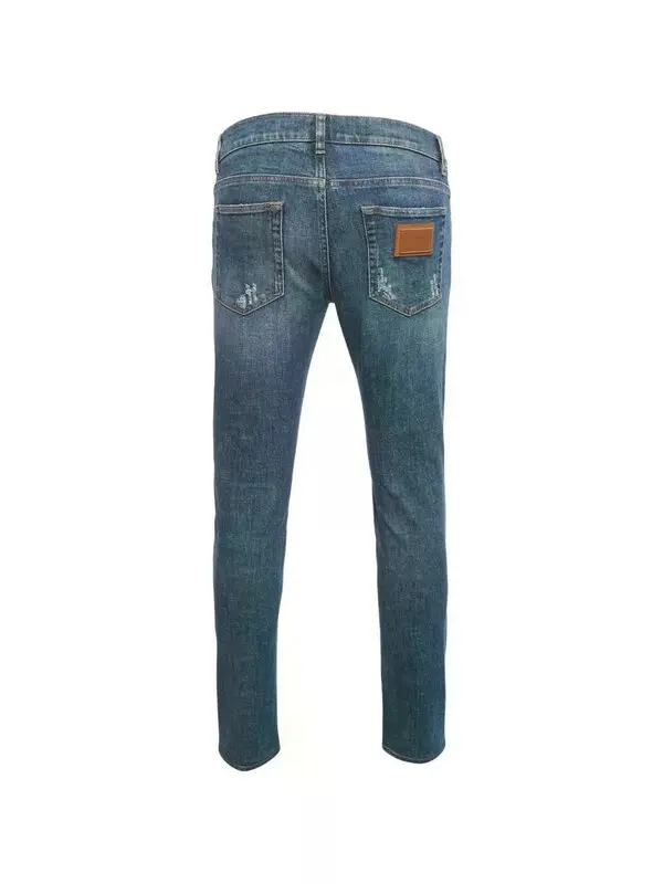 Dolce & Gabbana Logo-patch Skinny Jeans