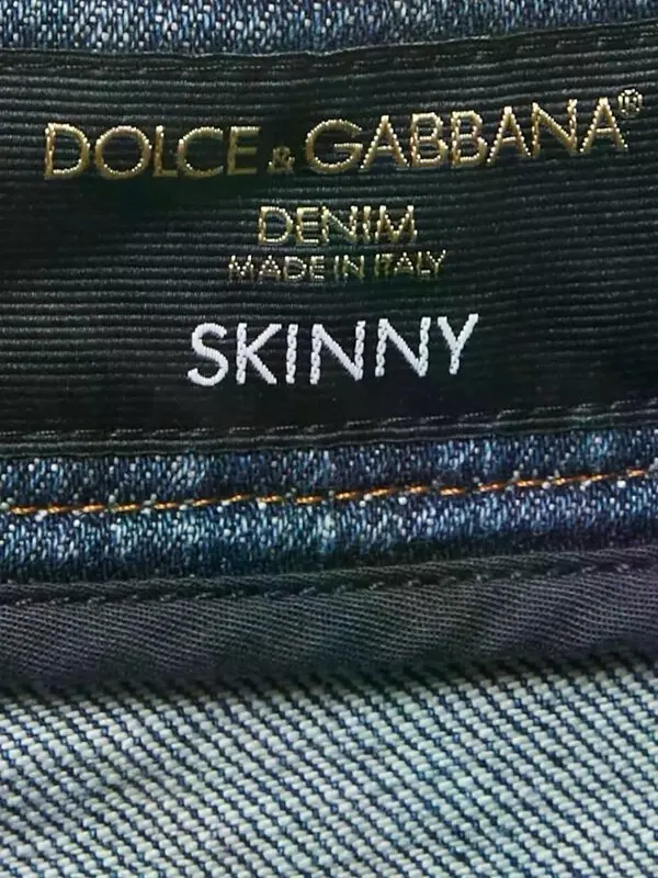 Dolce & Gabbana Logo-patch Skinny Jeans