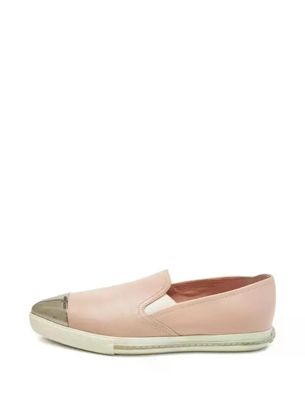 Miu Miu Cap-toe Slip-on Sneakers