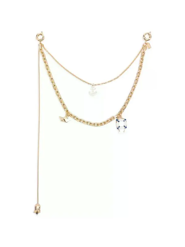 Vivetta Charm-embellished Multi-strand Necklace - Gold