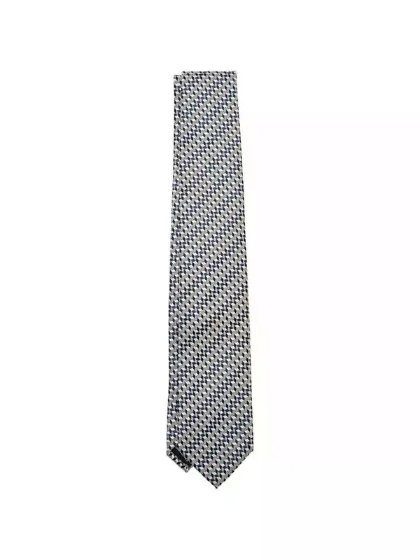 TOM FORD Geometric Neck Tie - White