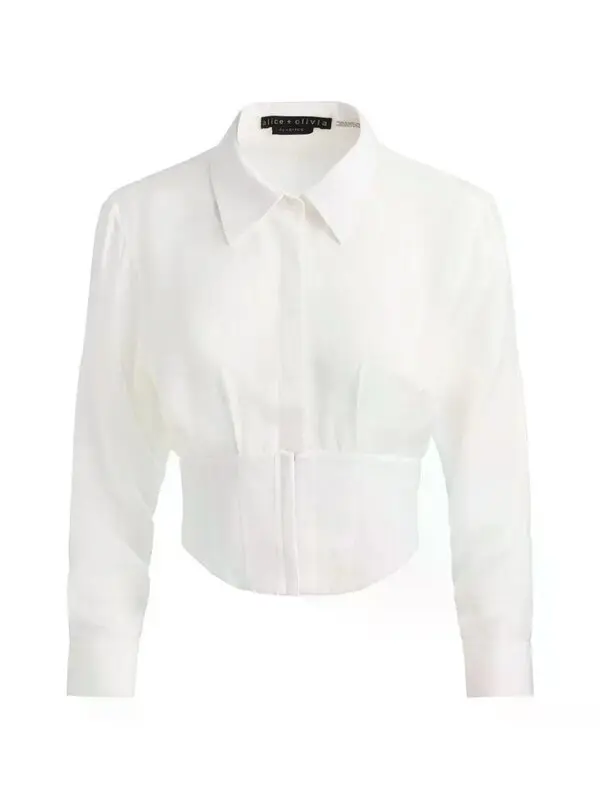 Alice + Olivia Edie Buttoned Top