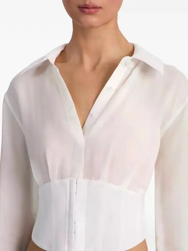 Alice + Olivia Edie Buttoned Top
