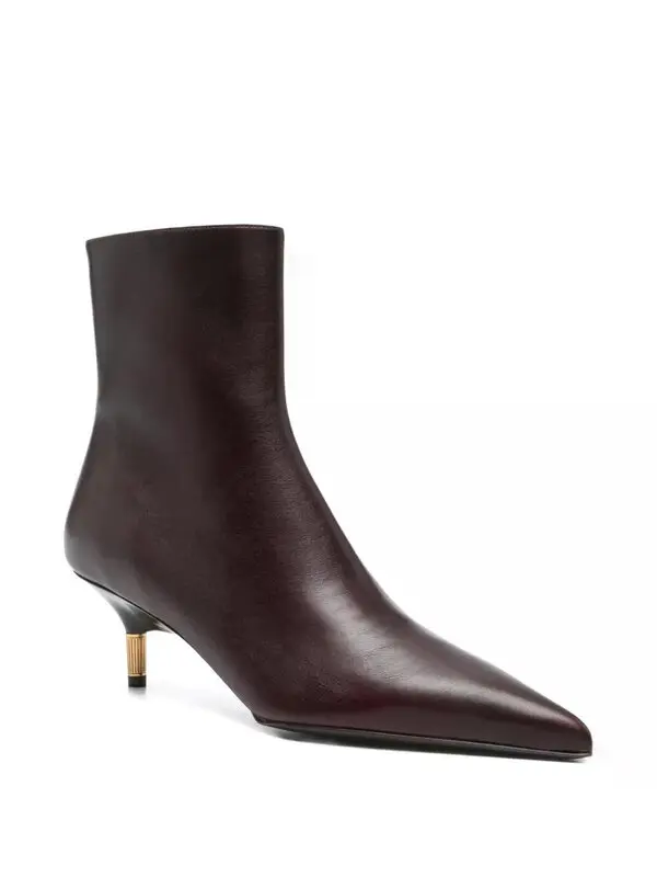 Khaite Bella Ankle Boots - Red