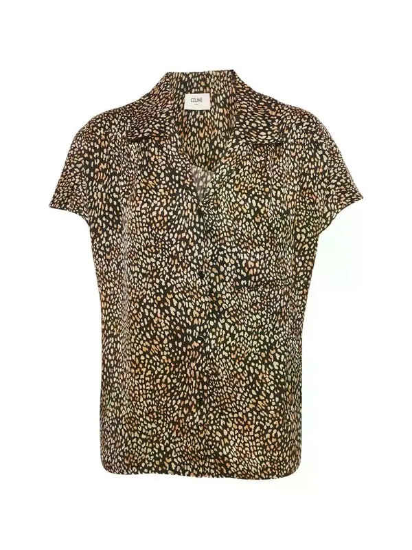 Celine Leopard-print Shirt