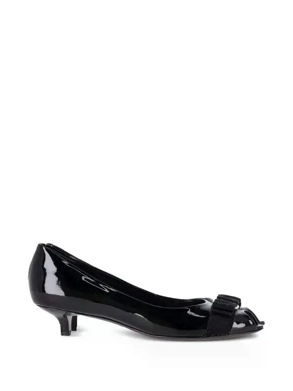 FERRAGAMO Vara Bow Peep-toe Pumps