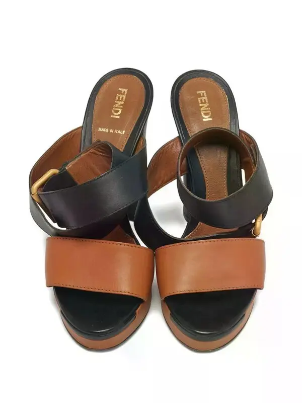 Fendi Platform Block-heel Sandals