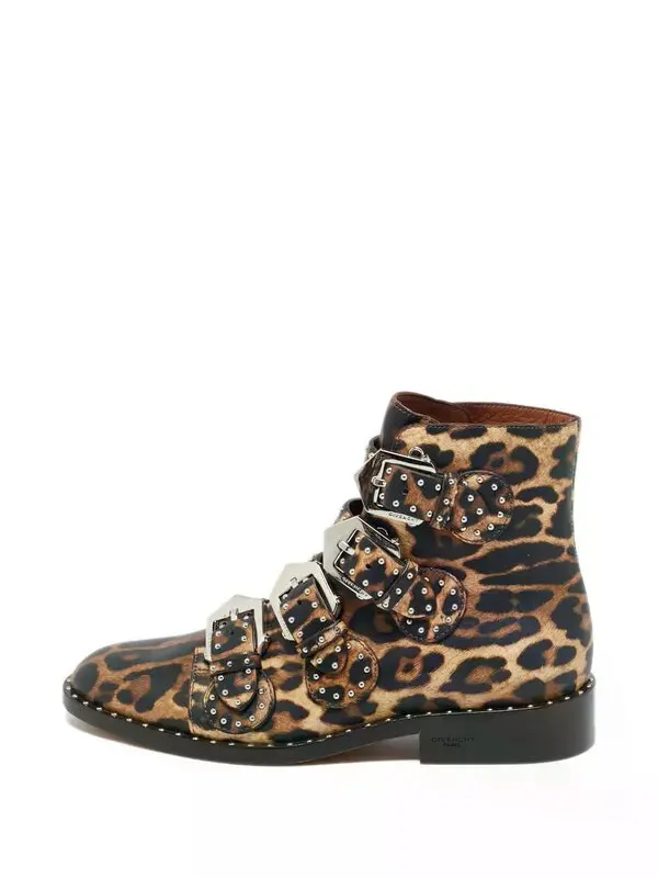 Givenchy Leopard-print Buckle Boots