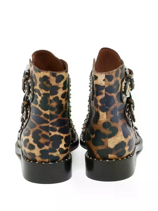 Givenchy Leopard-print Buckle Boots