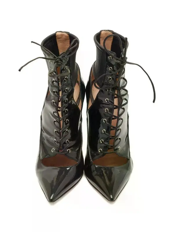 GIANVITO ROSSI Lace-up Pointed Toe Boots