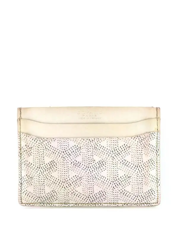 Goyard Saint Sulpice Coated Canvas Card Holder - White