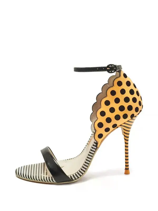 SOPHIA WEBSTER Lilico Polka-dot Striped Sandals
