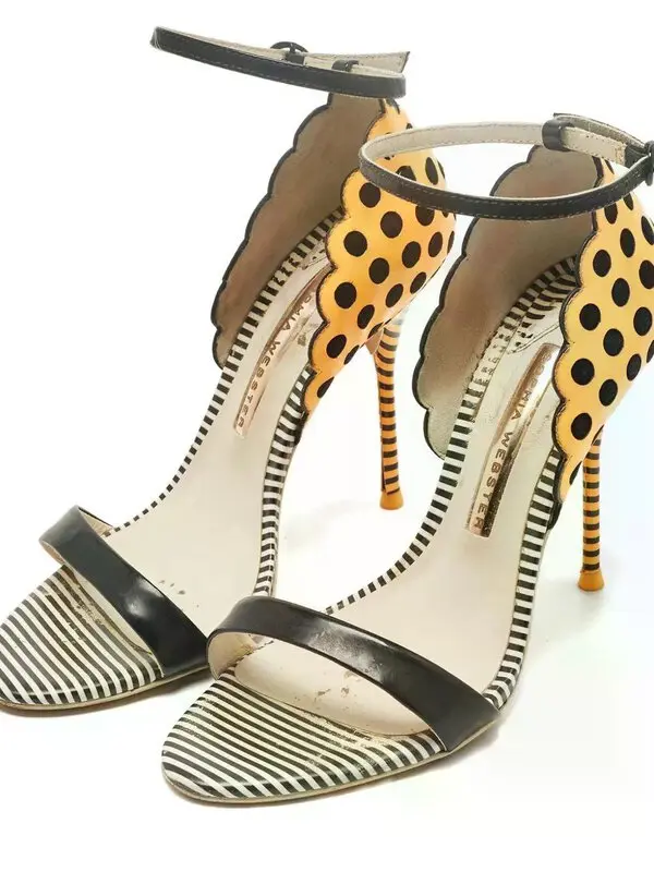 SOPHIA WEBSTER Lilico Polka-dot Striped Sandals