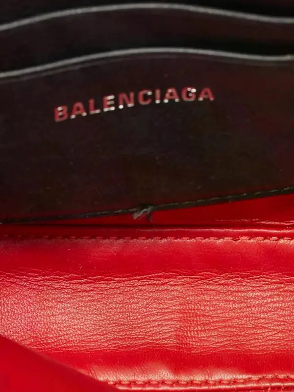 Balenciaga Triangular Leather Pouch