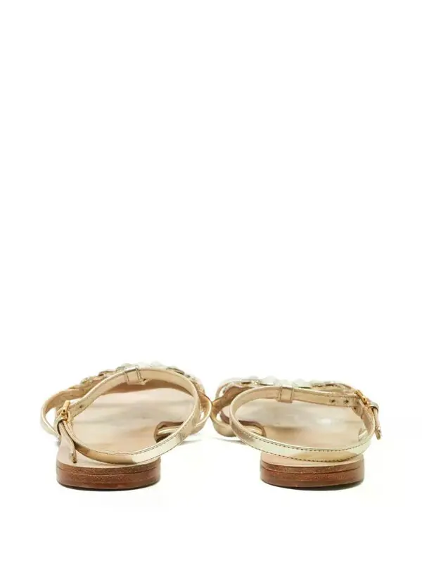 Miu Miu Foil Crystal Sandals