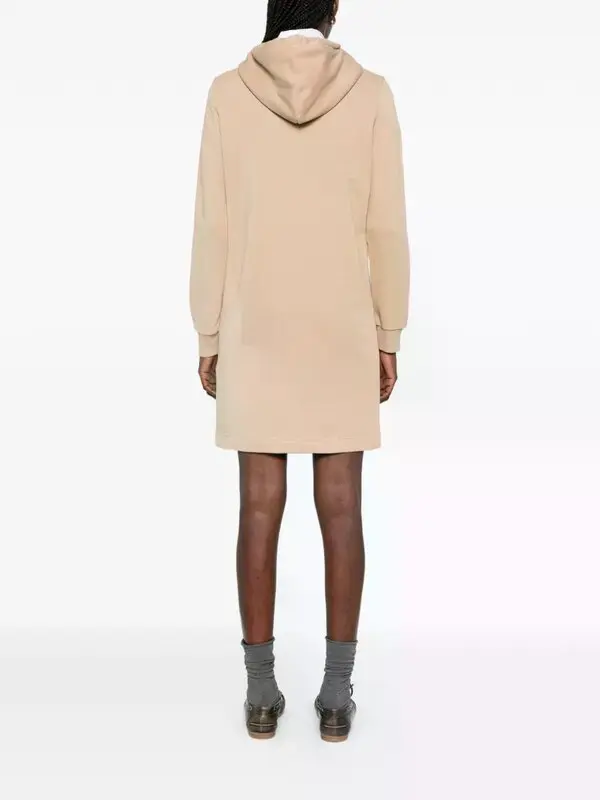 Gant Hooded Long-sleeved Dress