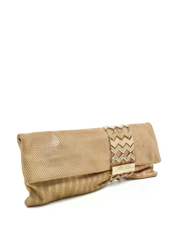 JIMMY CHOO Chandra Perforated Clutch