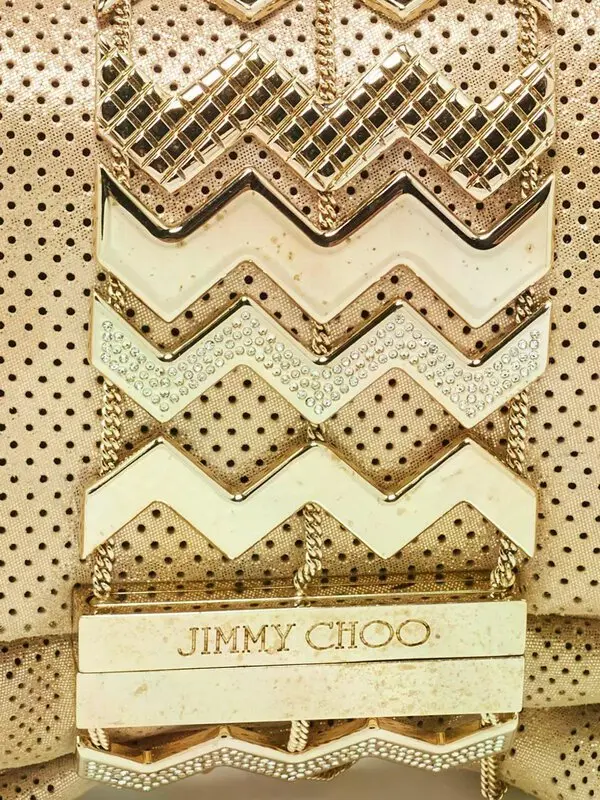 JIMMY CHOO Chandra Perforated Clutch