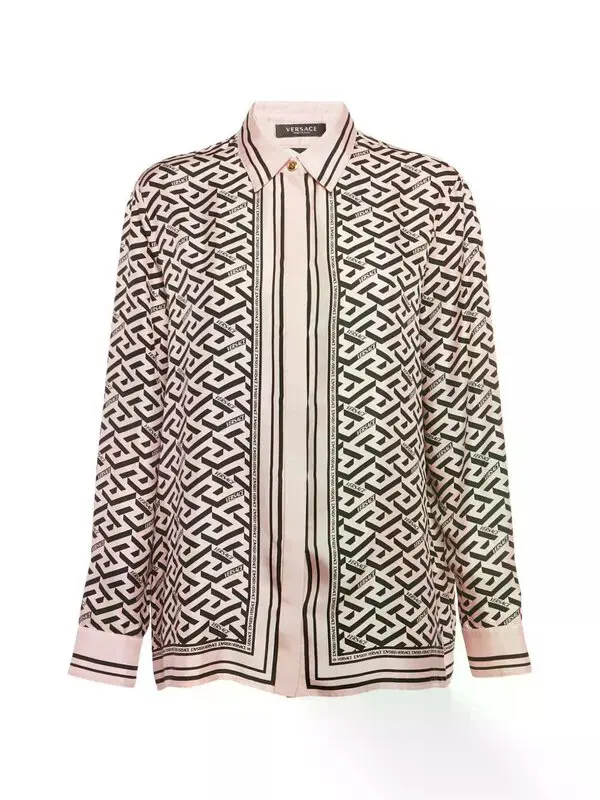 Versace Printed Silk Shirt
