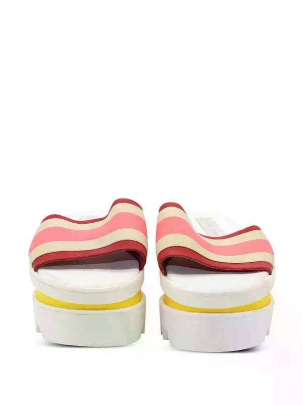 Stella McCartney Platform Striped Slides