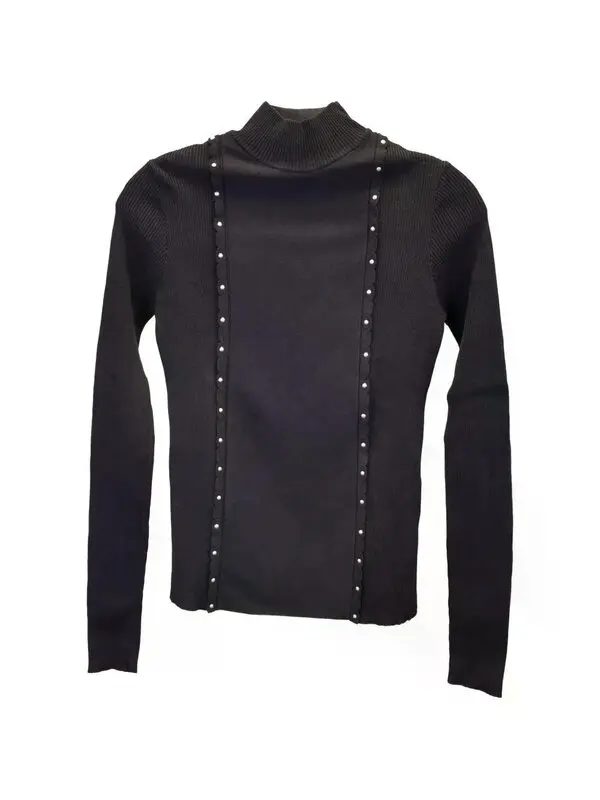 Red Valentino Studded Turtleneck Top