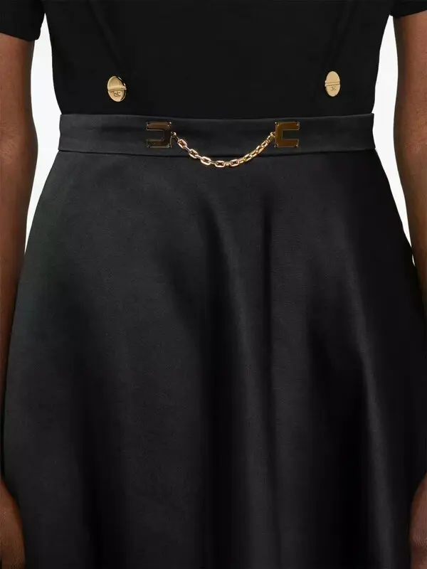 Elisabetta Franchi Chain-embellished Midi Skirt