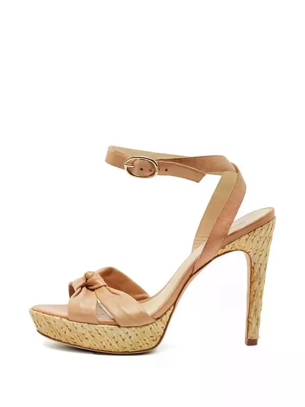 ALEXANDRE BIRMAN Lolita Knot Leather Sandals