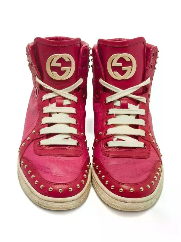 Gucci Studded High-top Sneakers