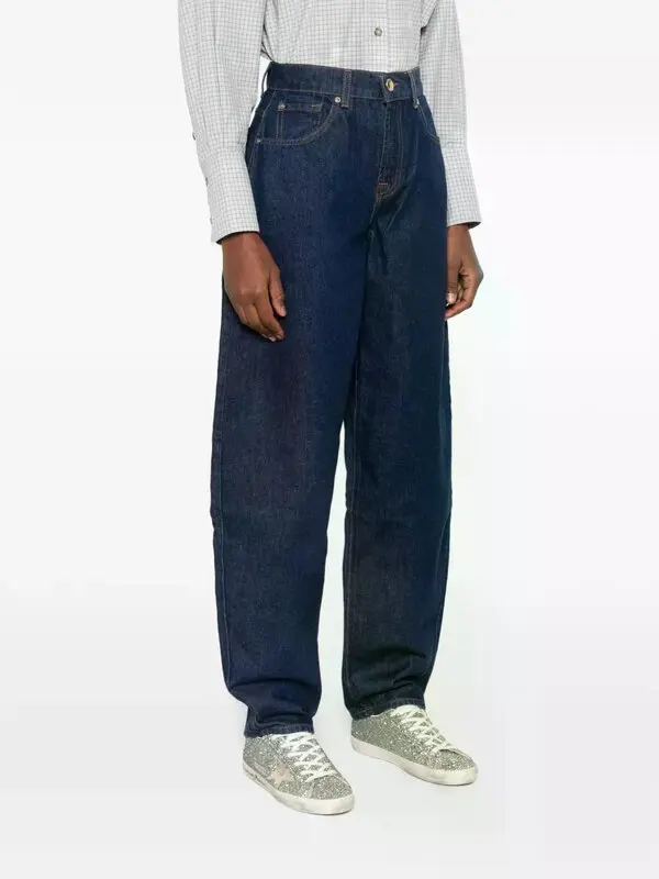 7 For All Mankind Bonnie Stacked Denim Jeans - Blue