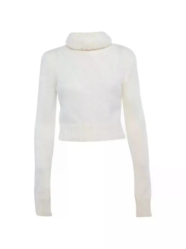 Saint Laurent Turtleneck Cropped Sweater