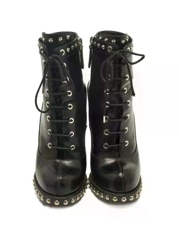 Alexander McQueen Lace-up Leather Boots