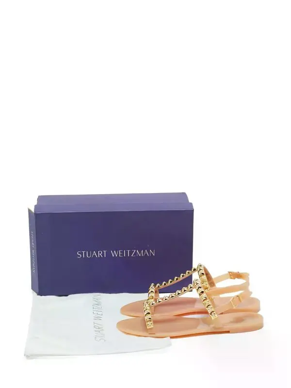 STUART WEITZMAN Studded Flat Sandals