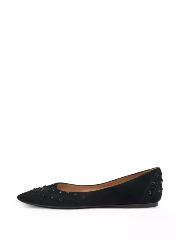 TOD'S Studded Suede Ballet Flats
