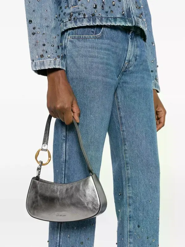 Staud Ollie Metallic Tote Bag