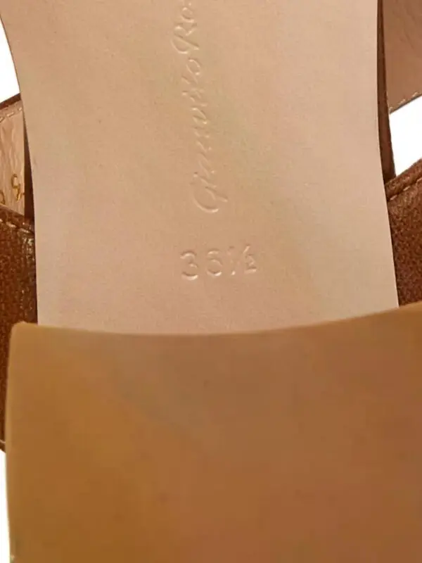 GIANVITO ROSSI Leather Block-heel Sandals
