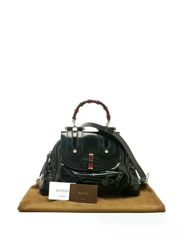 Gucci Dialux Pop Bamboo Satchel