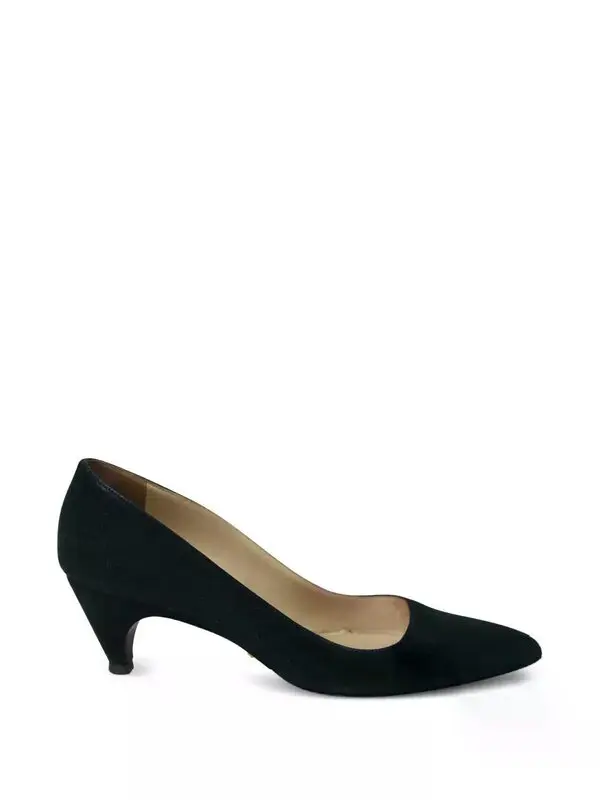 Prada Cone-heel Suede Pumps