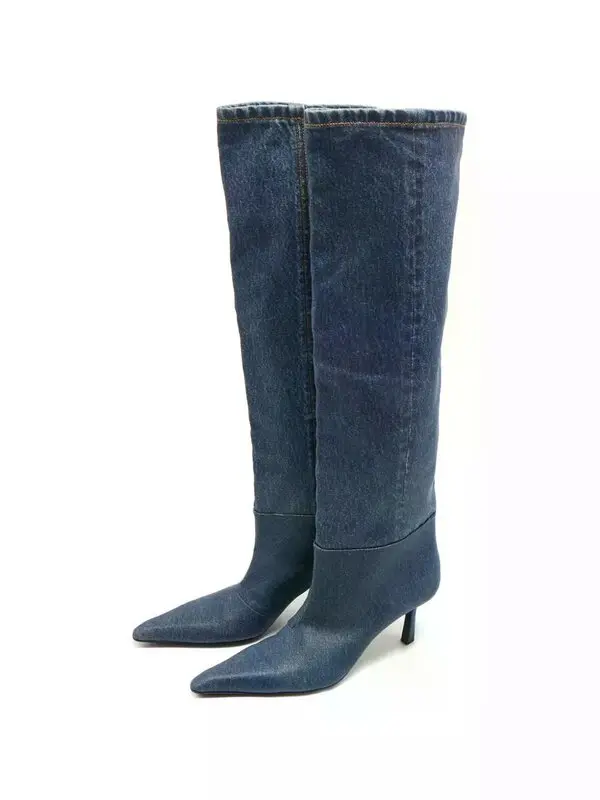ALEXANDER WANG Denim Knee-high Boots