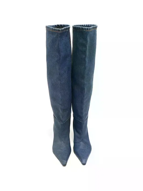 ALEXANDER WANG Denim Knee-high Boots