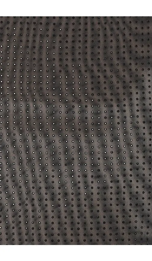 AREA Crystal Hotfix Gown - Black
