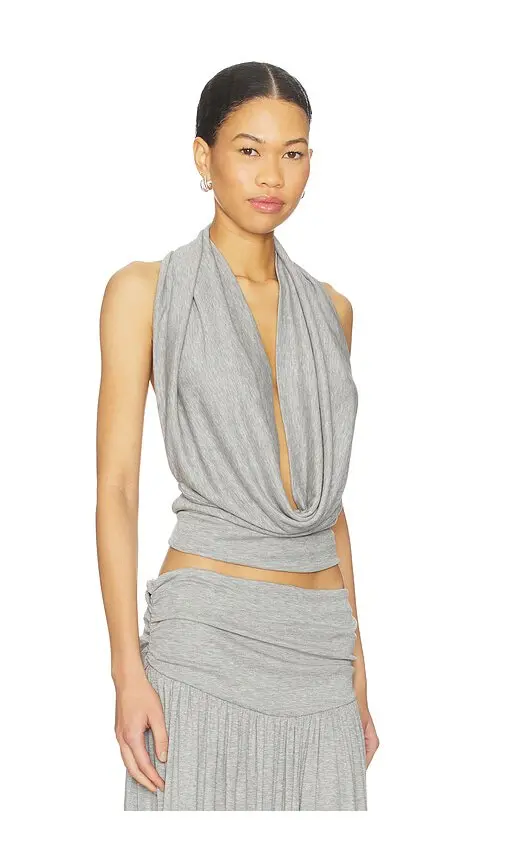 AYA MUSE Viona Halterneck Drape Top