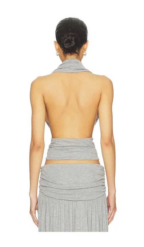 AYA MUSE Viona Halterneck Drape Top