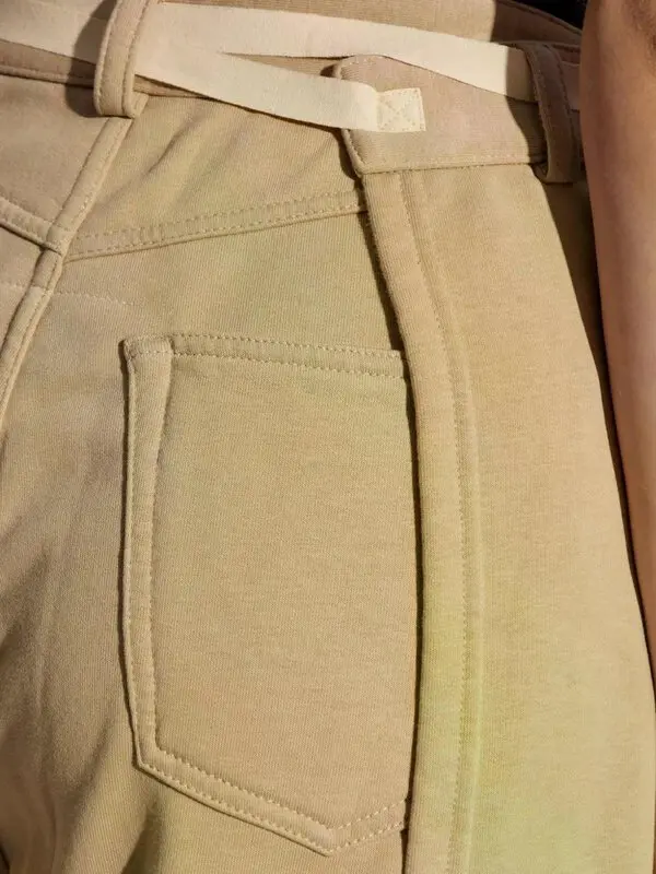 MAISON MARGIELA Belted Cotton Palazzo Pants