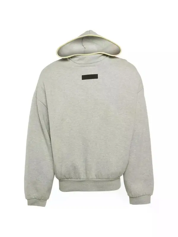 Fear Of God Logo-patch Hoodie - Grey