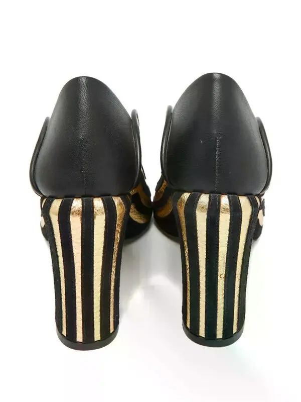 Fendi Block-heel Leather Sandals