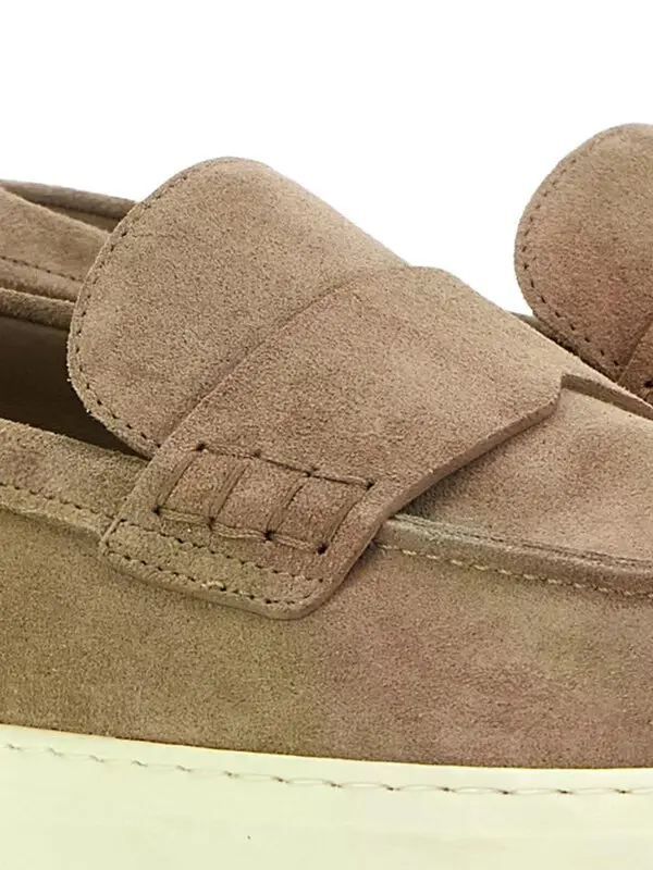 Hogan H-tv Suede Loafers - Neutrals