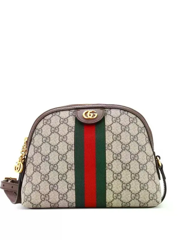 Gucci Ophidia Dome Gg Coated Canvas Small Shoulder Bag